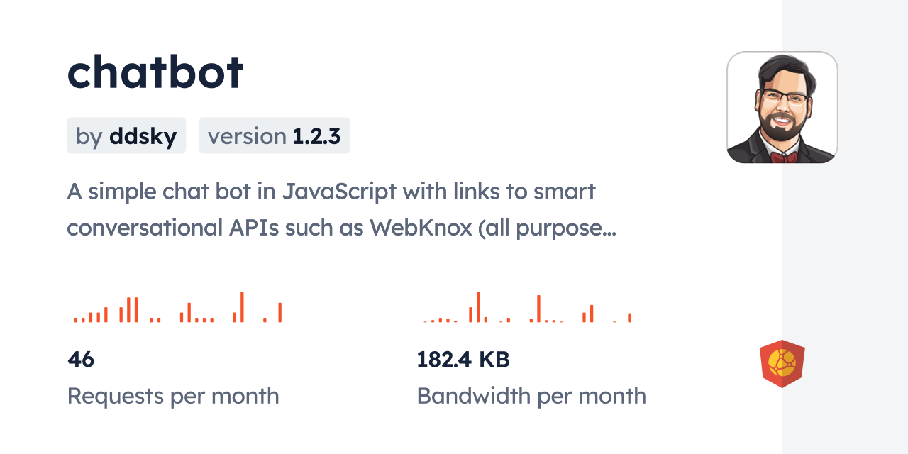chatbot CDN by jsDelivr - A CDN for npm and GitHub