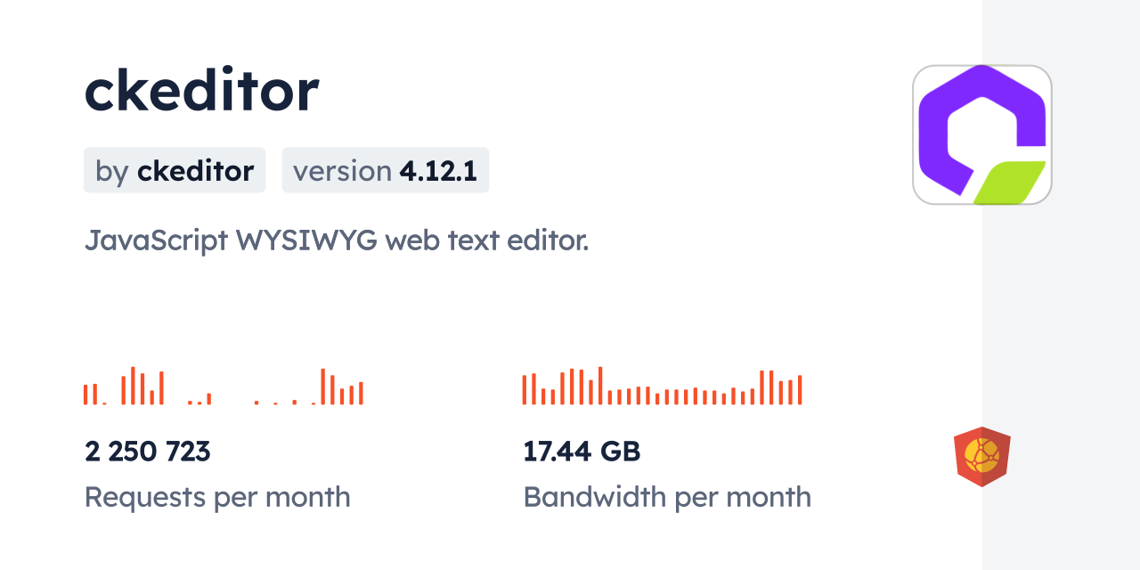 ckeditor CDN by jsDelivr - A CDN for npm and GitHub