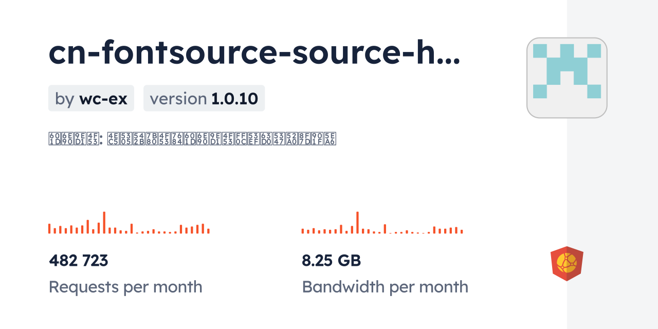 cn-fontsource-source-han-sans-sc-vf CDN by jsDelivr - A CDN for npm and GitHub