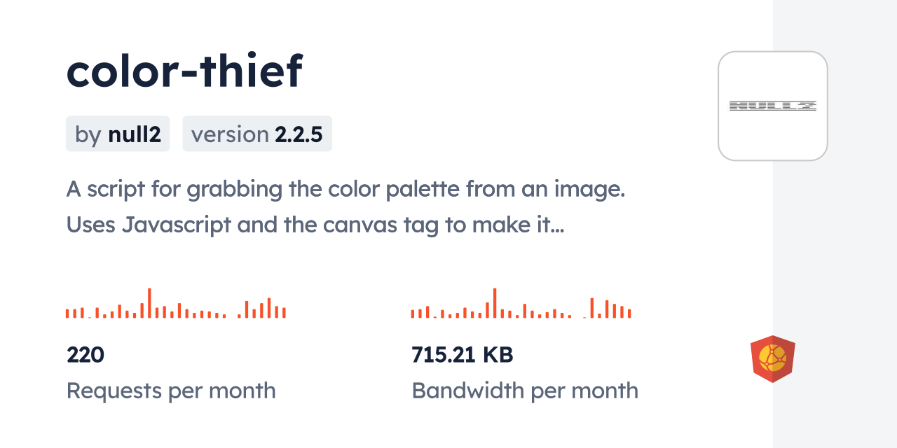 color-thief CDN by jsDelivr - A CDN for npm and GitHub