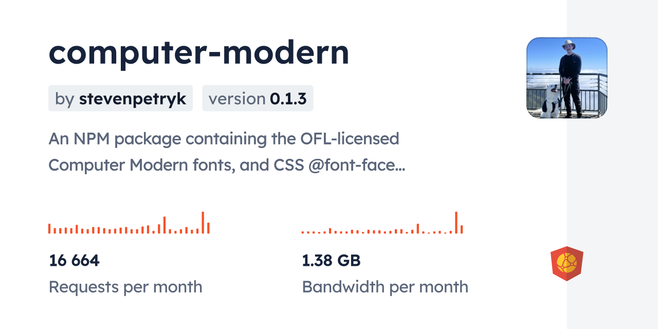 computer-modern CDN by jsDelivr - A CDN for npm and GitHub