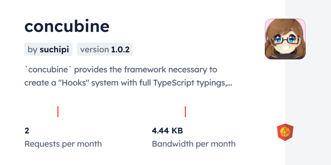 concubine CDN by jsDelivr - A CDN for npm and GitHub