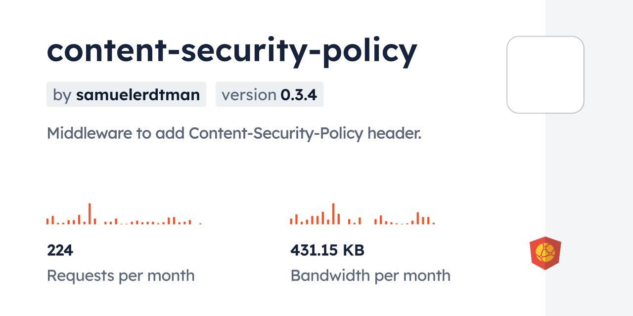content-security-policy CDN by jsDelivr - A CDN for npm and GitHub