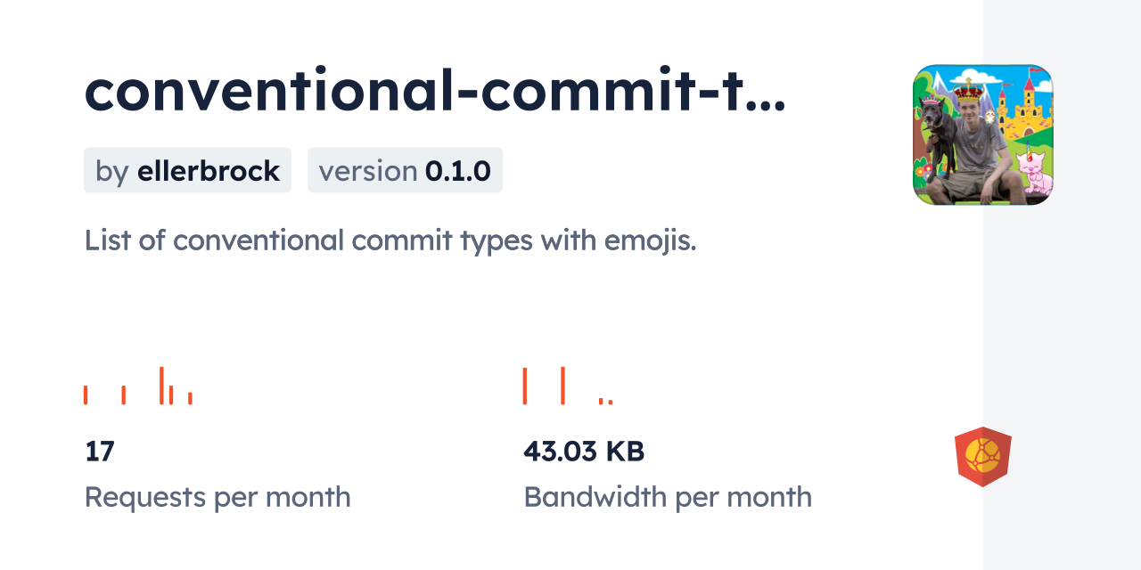 conventional-commit-types-emoji CDN by jsDelivr - A CDN for npm and GitHub