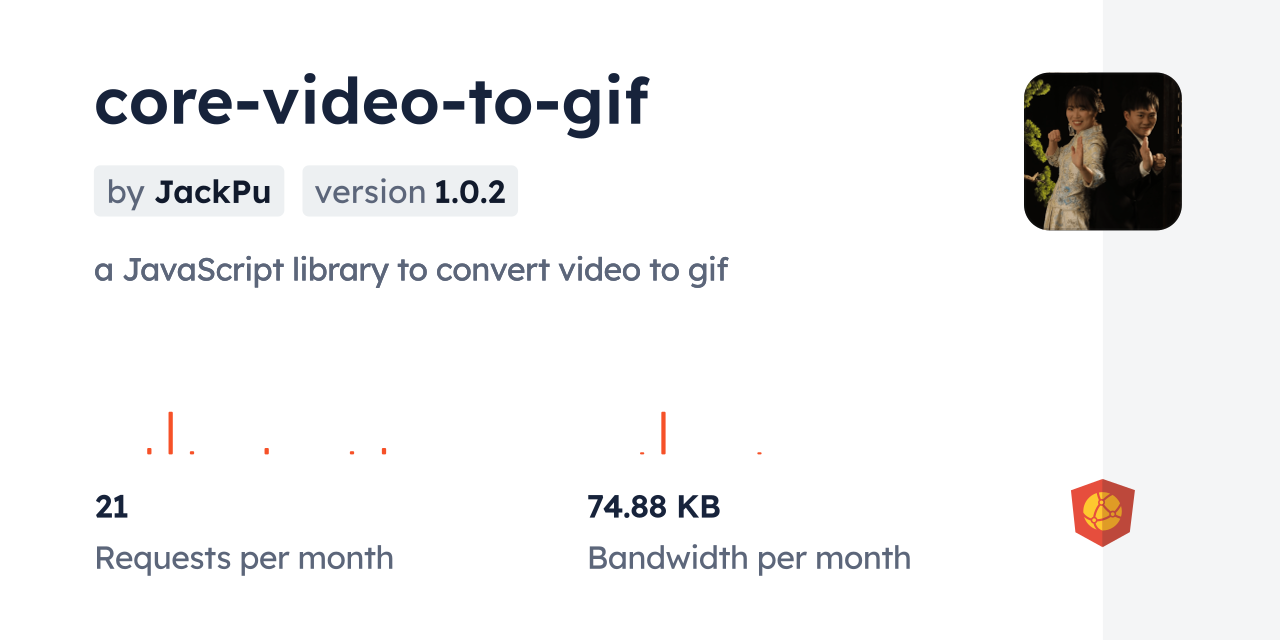 core-video-to-gif CDN by jsDelivr - A CDN for npm and GitHub