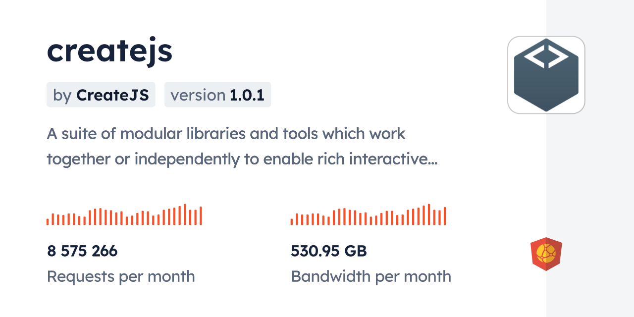 createjs CDN by jsDelivr - A CDN for npm and GitHub