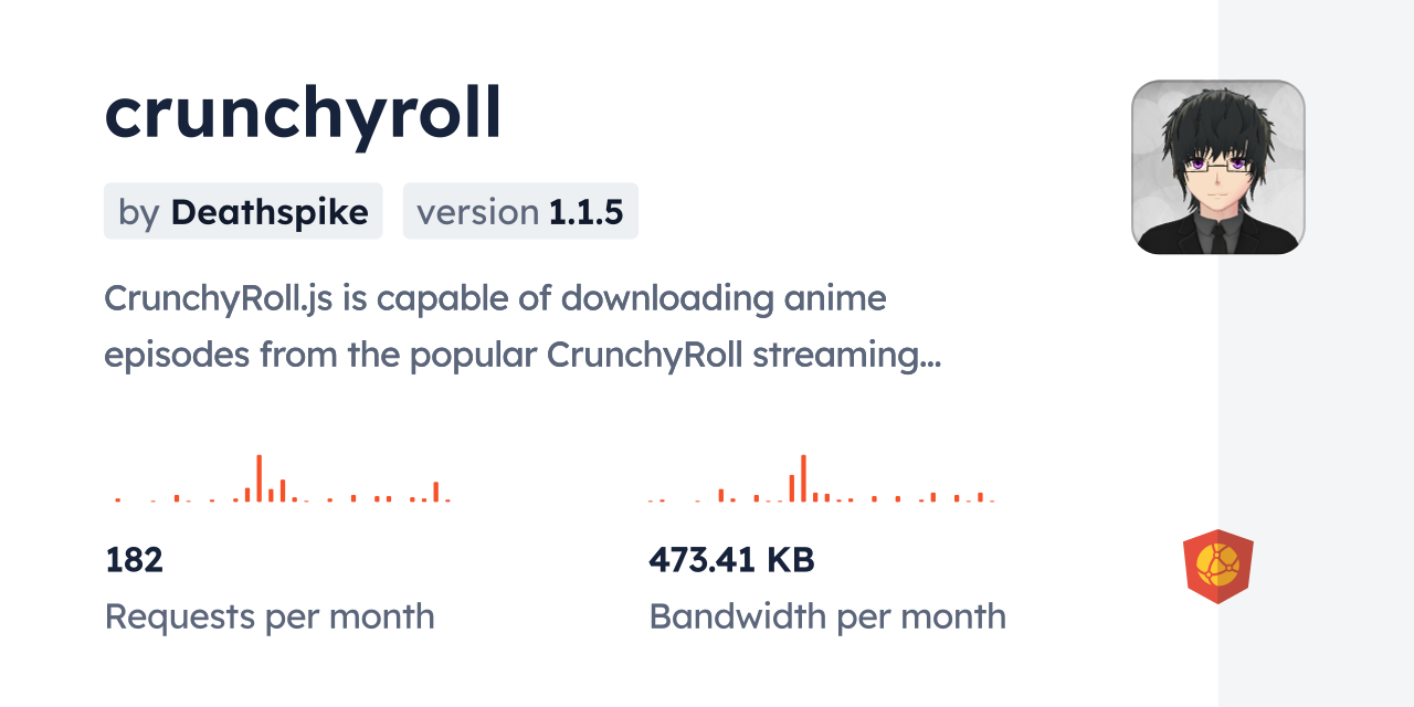 crunchyroll CDN by jsDelivr - A CDN for npm and GitHub