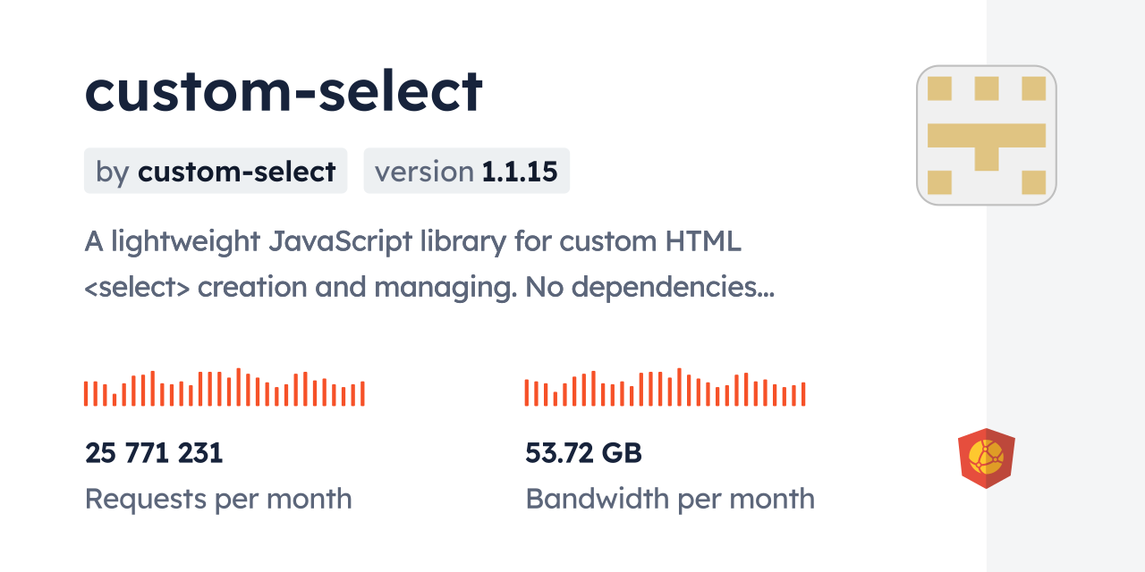custom-select CDN by jsDelivr - A CDN for npm and GitHub