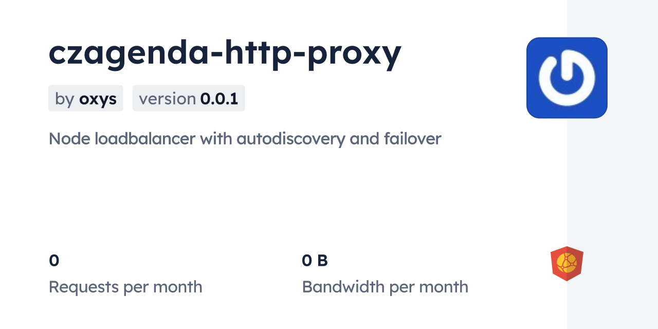 czagenda-http-proxy CDN by jsDelivr - A CDN for npm and GitHub