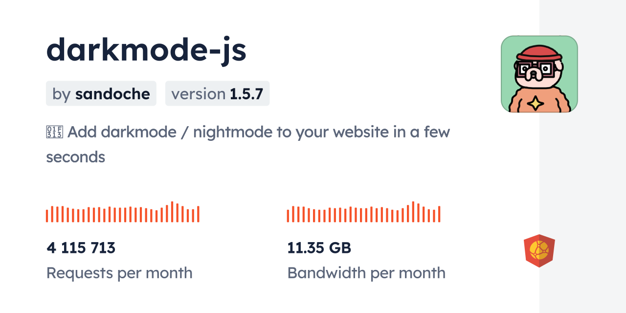 darkmode-js CDN by jsDelivr - A CDN for npm and GitHub