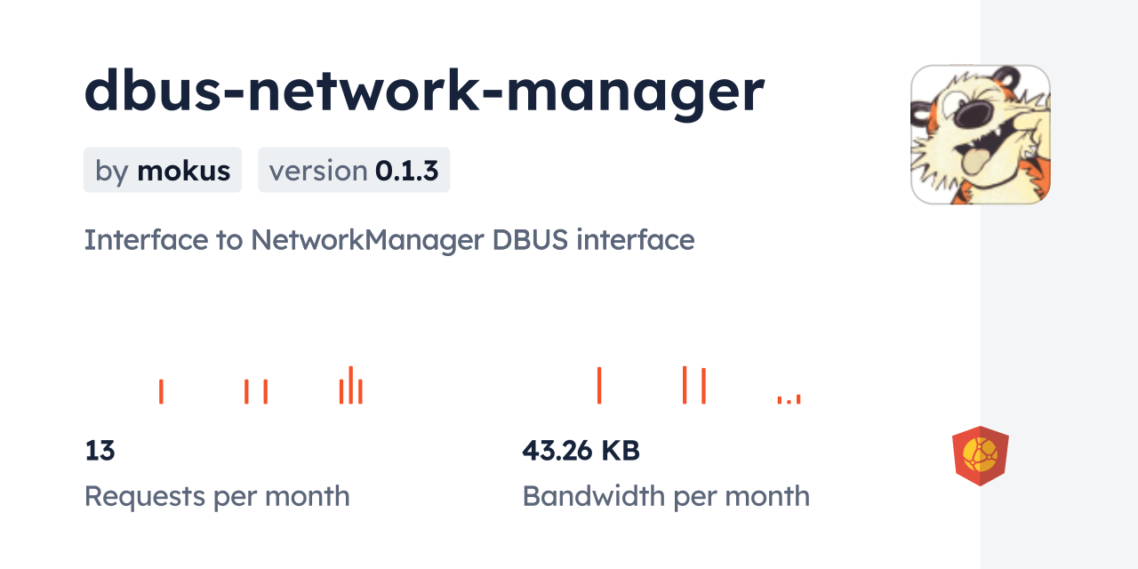 dbus-network-manager CDN by jsDelivr - A CDN for npm and GitHub