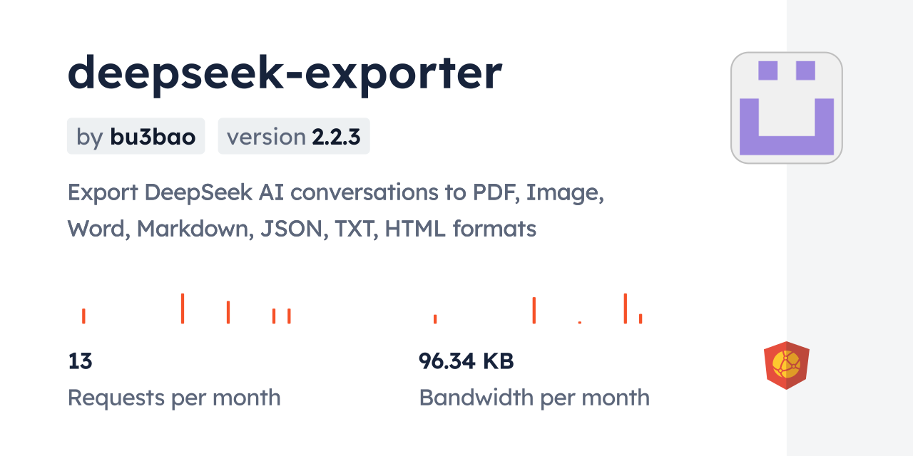 deepseek-exporter CDN by jsDelivr - A CDN for npm and GitHub