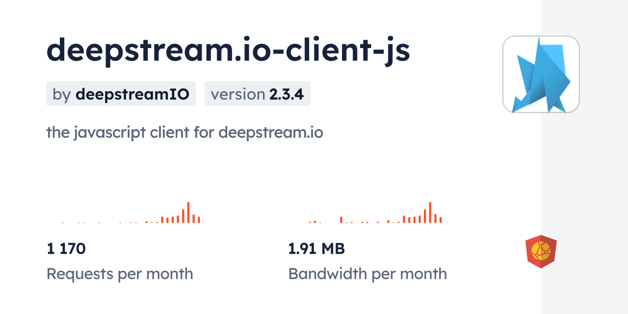 deepstream.io-client-js CDN by jsDelivr - A CDN for npm and GitHub