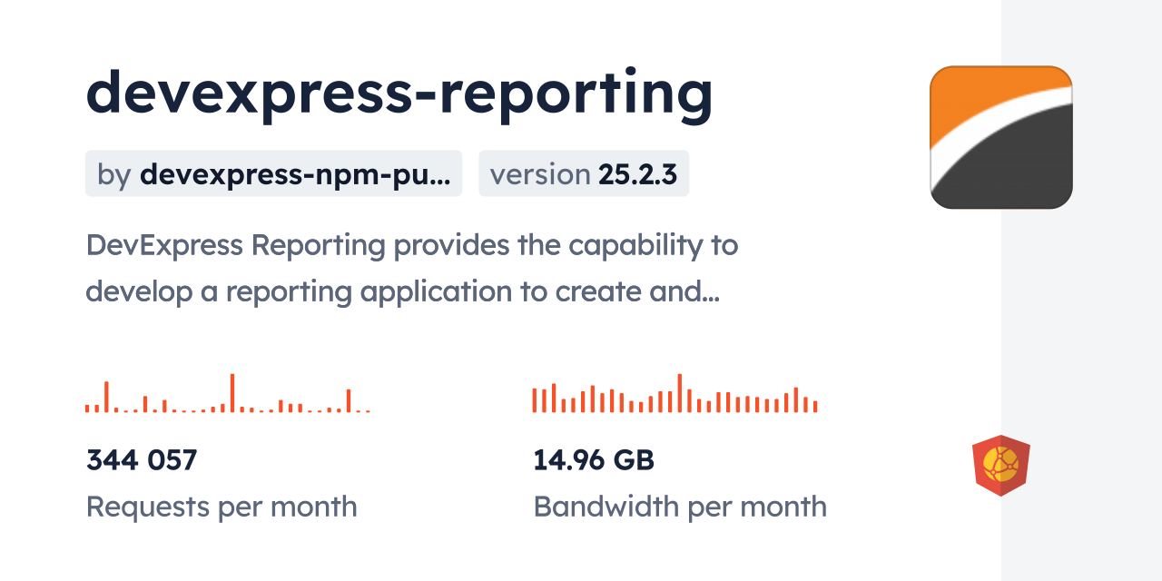 devexpress-reporting CDN by jsDelivr - A CDN for npm and GitHub