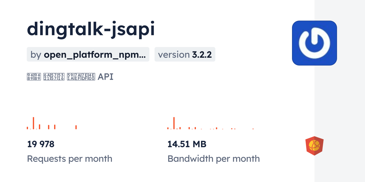dingtalk-jsapi CDN by jsDelivr - A CDN for npm and GitHub