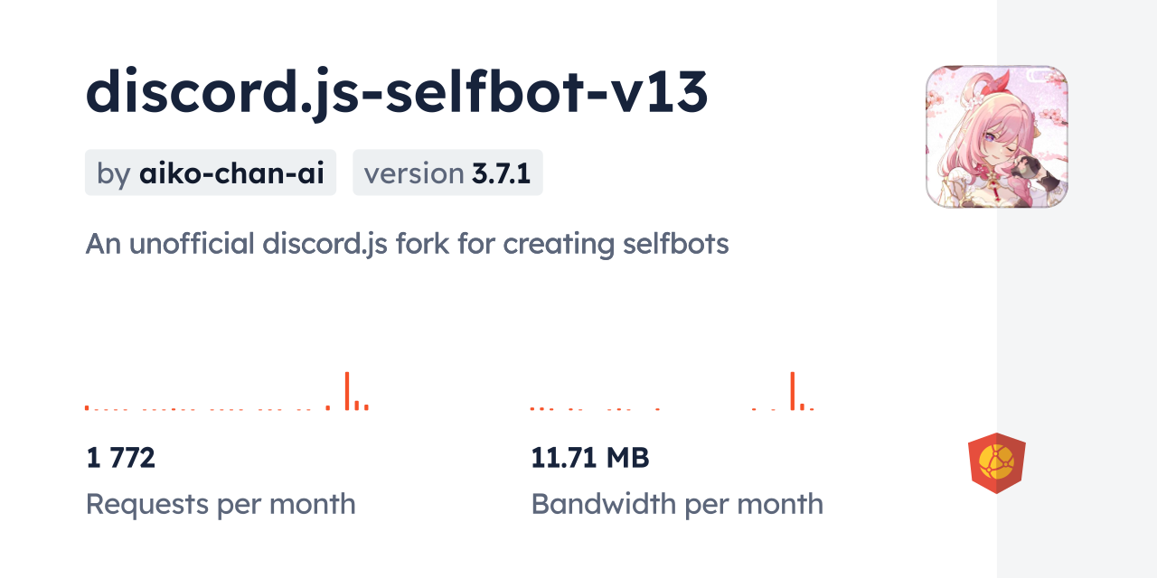 discord.js-selfbot-v13 CDN by jsDelivr - A CDN for npm and GitHub
