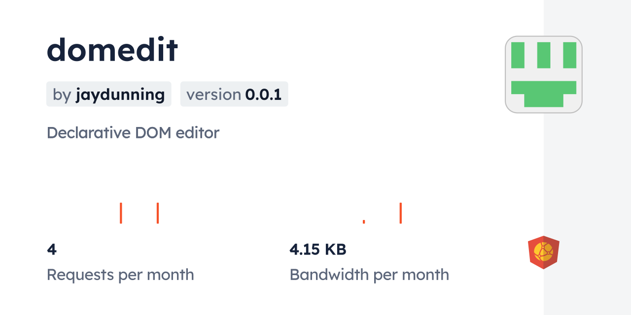 domedit CDN by jsDelivr - A CDN for npm and GitHub