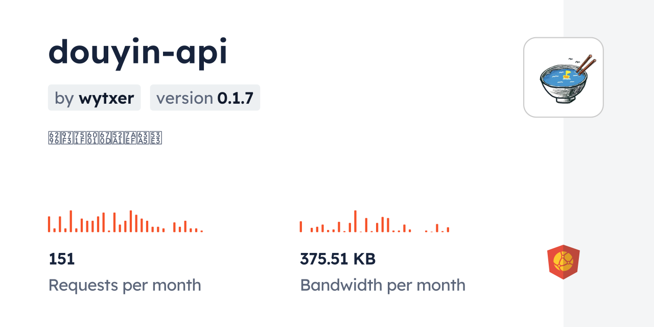 douyin-api CDN by jsDelivr - A CDN for npm and GitHub