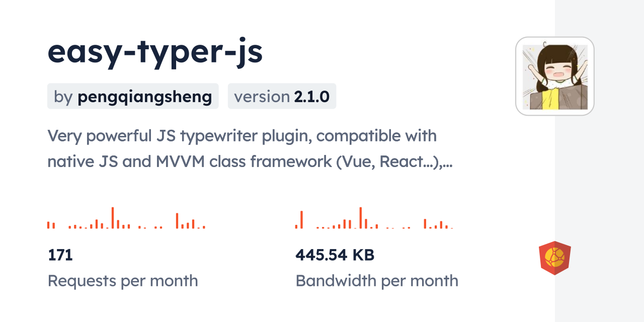 easy-typer-js CDN by jsDelivr - A CDN for npm and GitHub