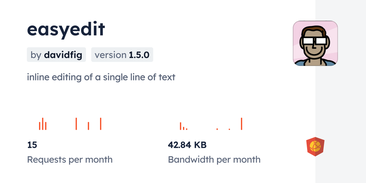 easyedit CDN by jsDelivr - A CDN for npm and GitHub