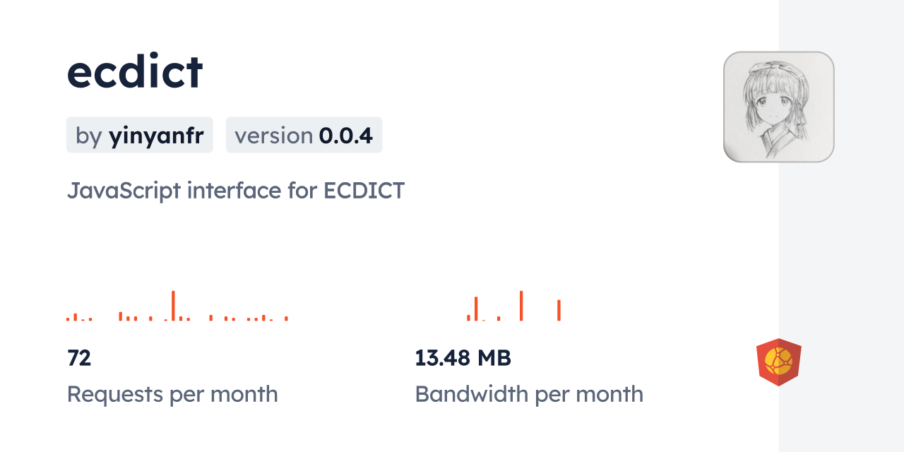 ecdict CDN by jsDelivr - A CDN for npm and GitHub