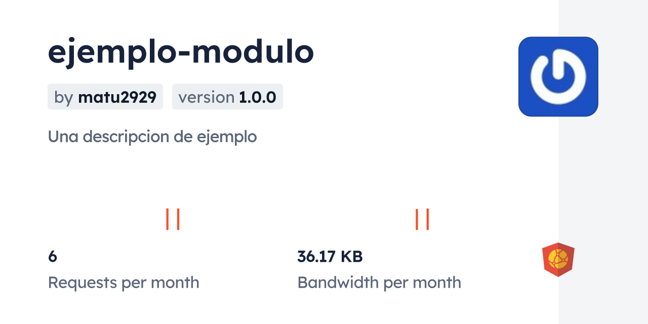 ejemplo-modulo CDN by jsDelivr - A CDN for npm and GitHub