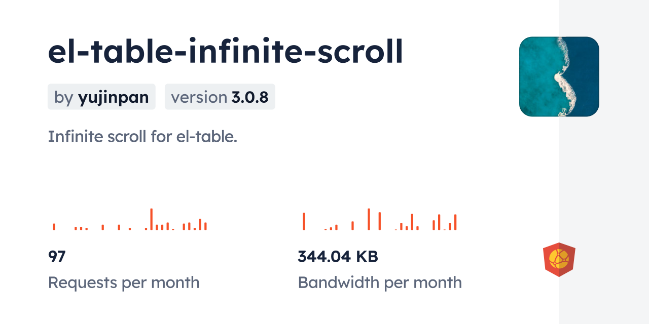 el-table-infinite-scroll CDN by jsDelivr - A CDN for npm and GitHub