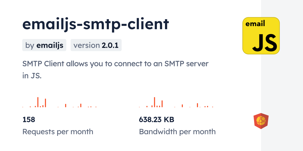 emailjs-smtp-client CDN by jsDelivr - A CDN for npm and GitHub
