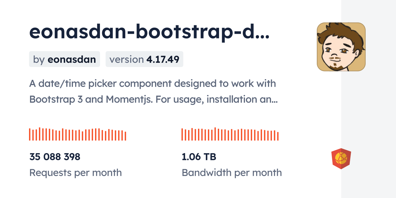 Eonasdan bootstrap datetimepicker CDN By JsDelivr A CDN For Npm And