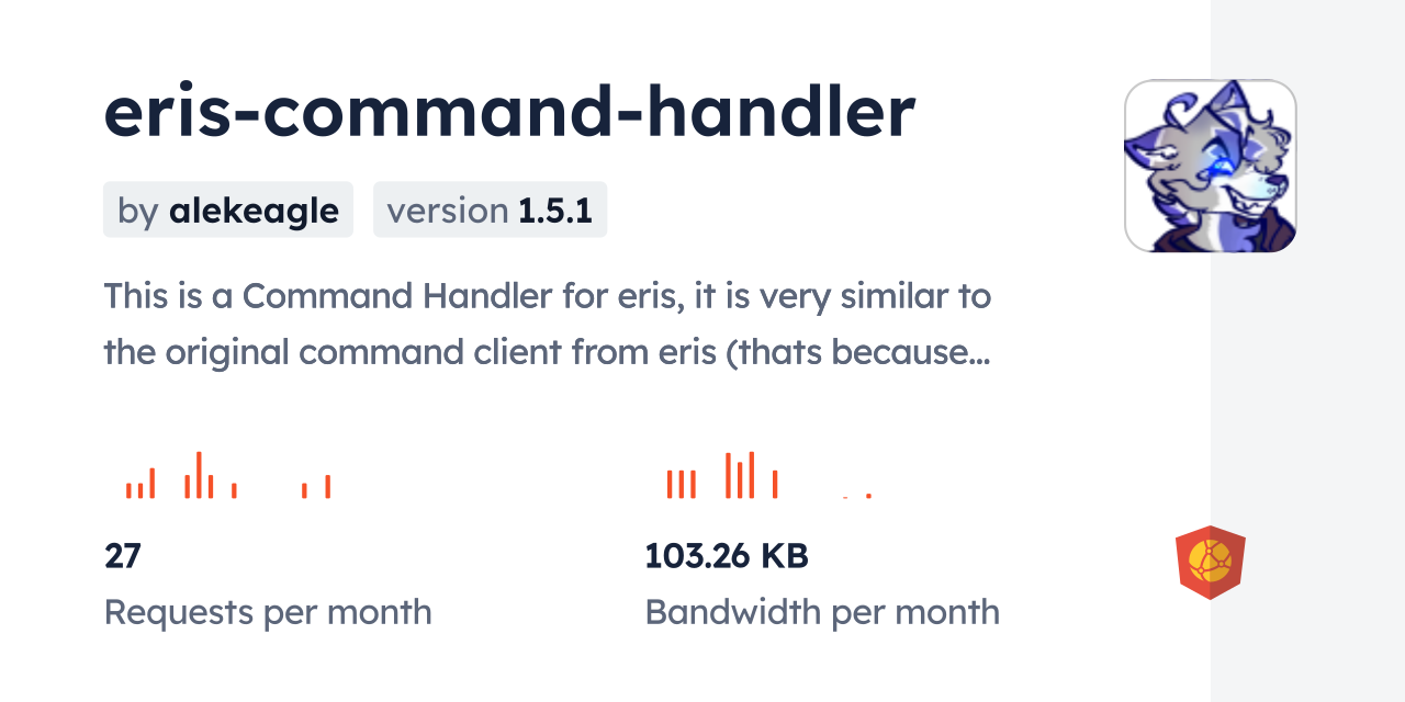 eris-command-handler CDN by jsDelivr - A CDN for npm and GitHub