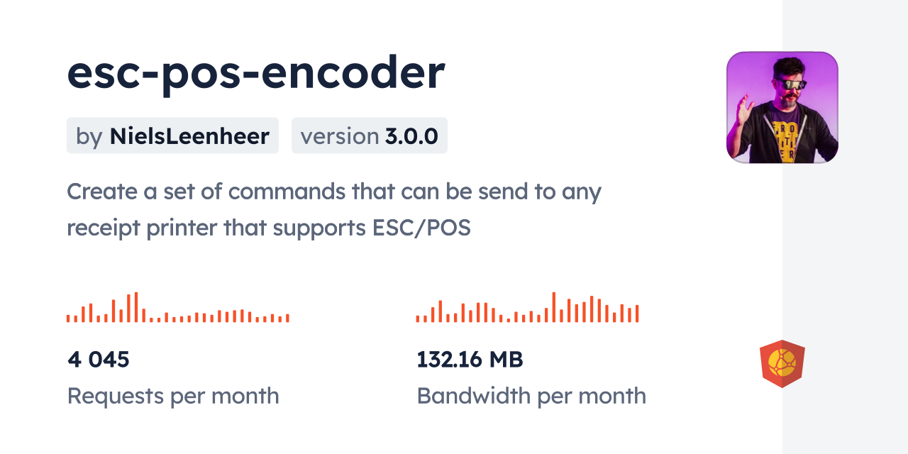 esc-pos-encoder CDN by jsDelivr - A CDN for npm and GitHub