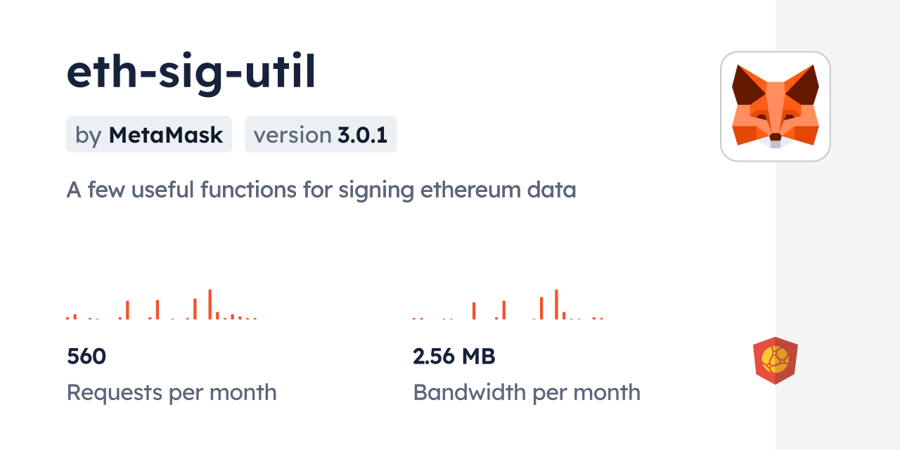 eth-sig-util CDN by jsDelivr - A CDN for npm and GitHub