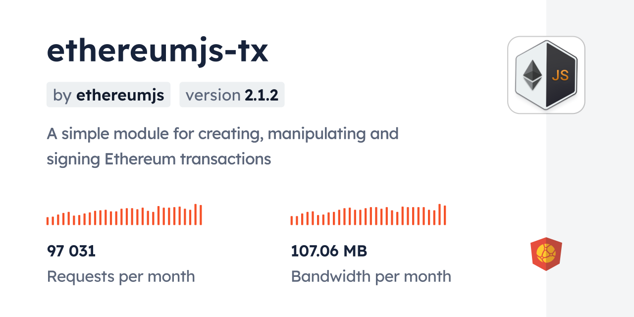 ethereumjs-tx CDN by jsDelivr - A CDN for npm and GitHub
