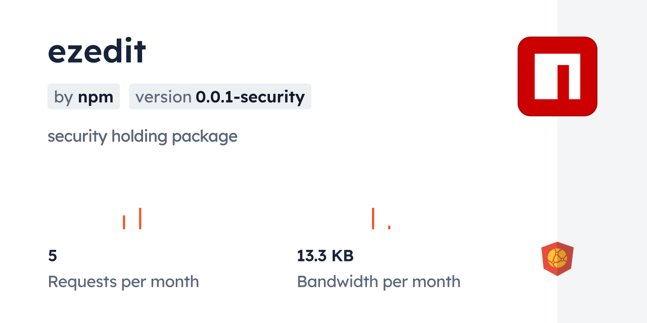 ezedit CDN by jsDelivr - A CDN for npm and GitHub