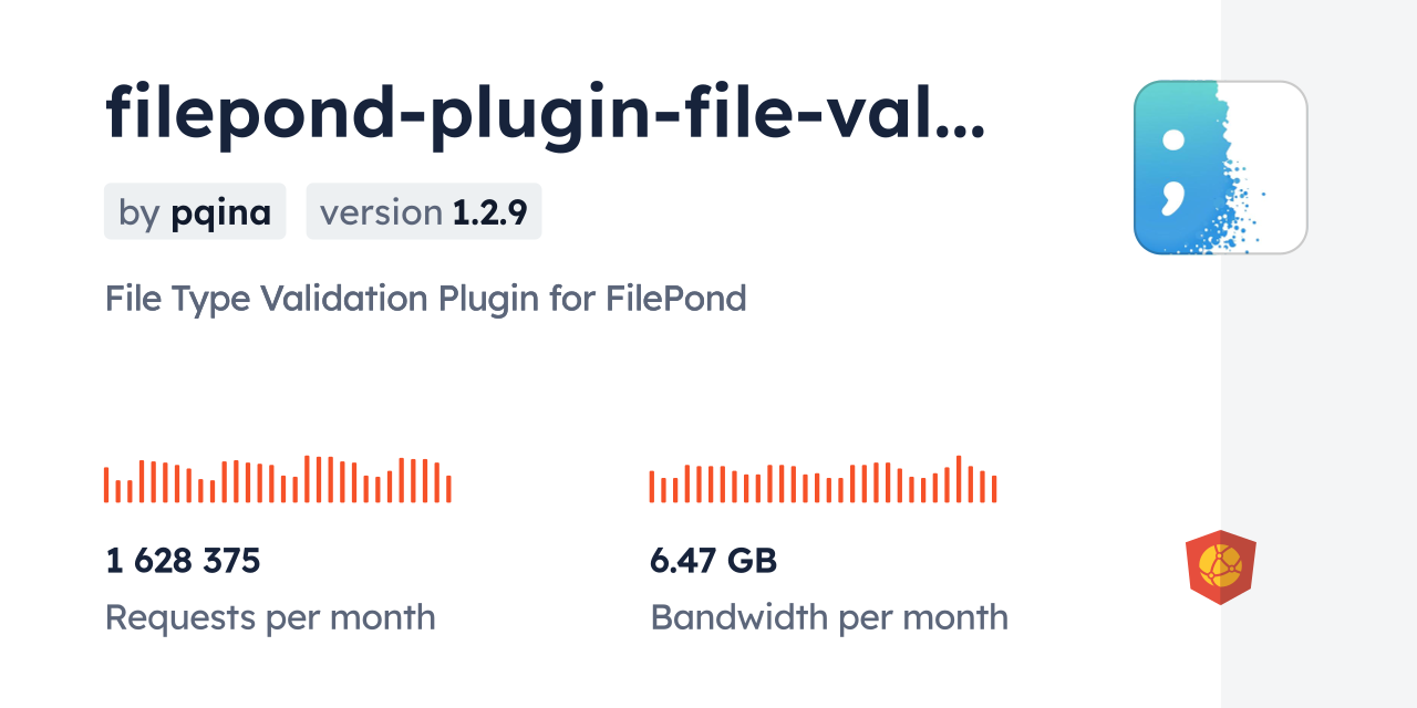 filepond-plugin-file-validate-type CDN by jsDelivr - A CDN for npm and GitHub
