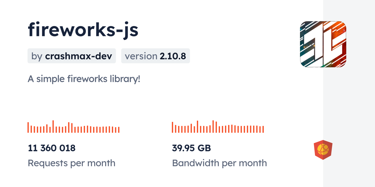 fireworks-js CDN by jsDelivr - A CDN for npm and GitHub