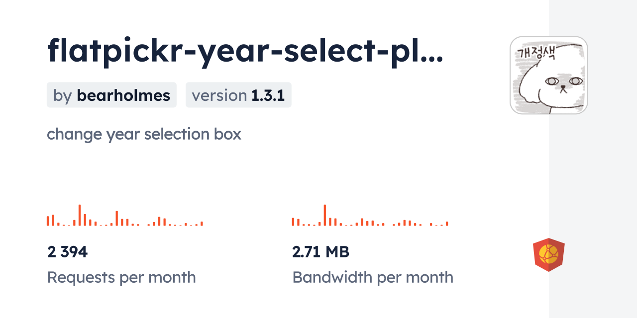flatpickr-year-select-plugin CDN by jsDelivr - A CDN for npm and GitHub