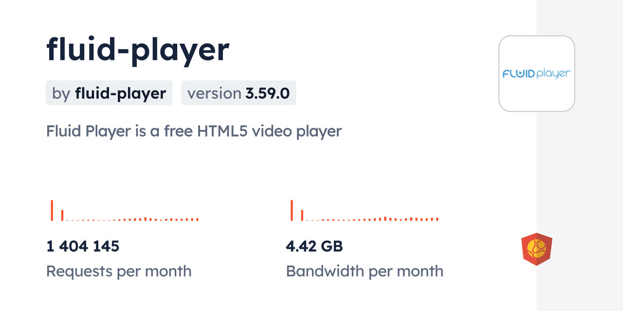 fluid-player CDN by jsDelivr - A CDN for npm and GitHub