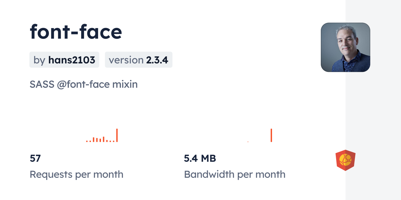 font-face CDN by jsDelivr - A CDN for npm and GitHub