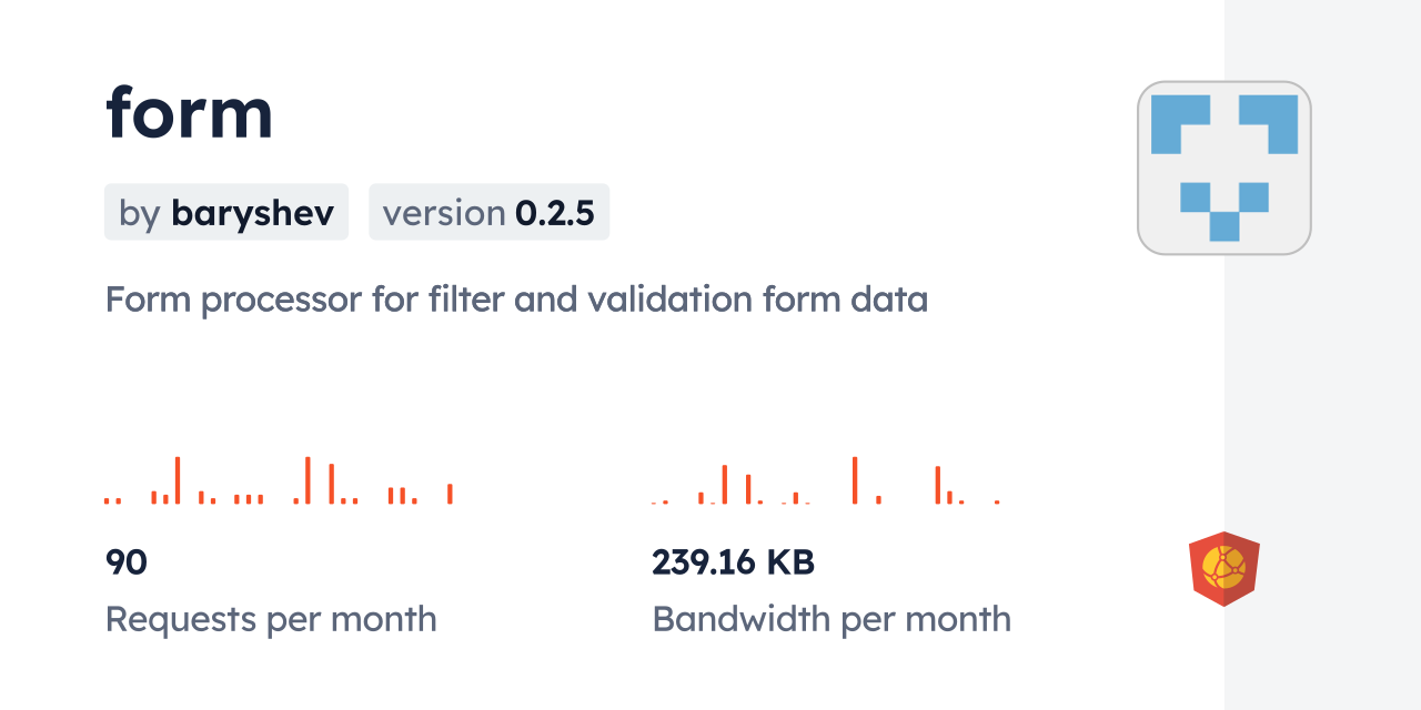 form CDN by jsDelivr - A CDN for npm and GitHub