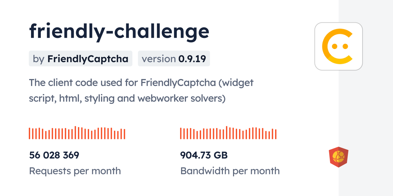 friendly-challenge CDN by jsDelivr - A CDN for npm and GitHub