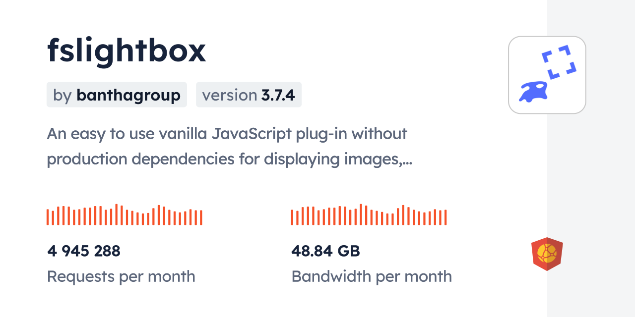 fslightbox CDN by jsDelivr - A CDN for npm and GitHub