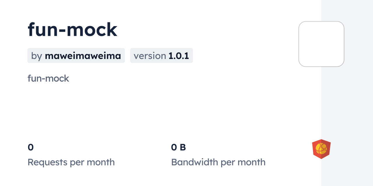 fun-mock CDN by jsDelivr - A CDN for npm and GitHub