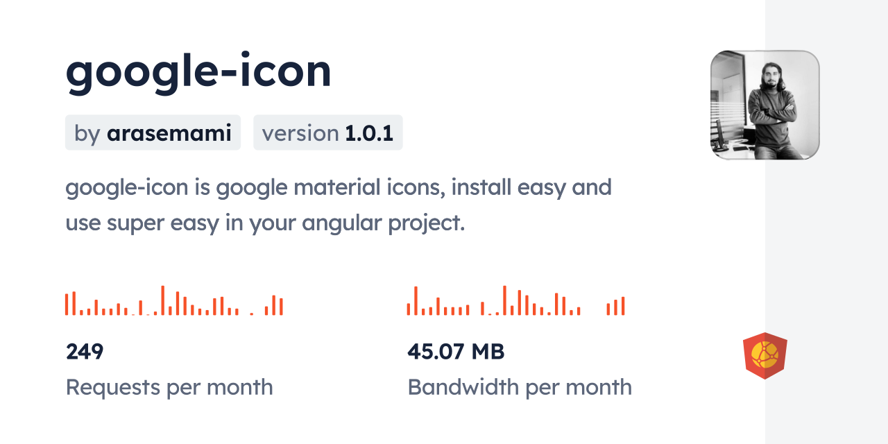 google-icon CDN by jsDelivr - A CDN for npm and GitHub
