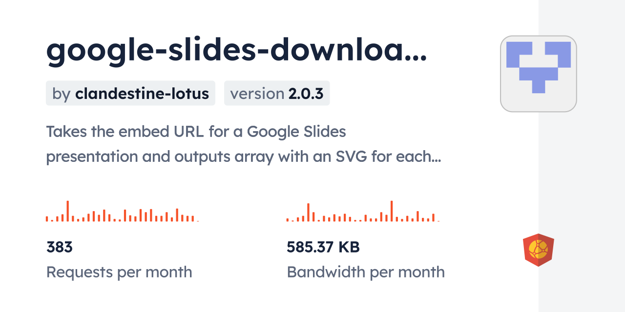google-slides-downloader CDN by jsDelivr - A CDN for npm and GitHub