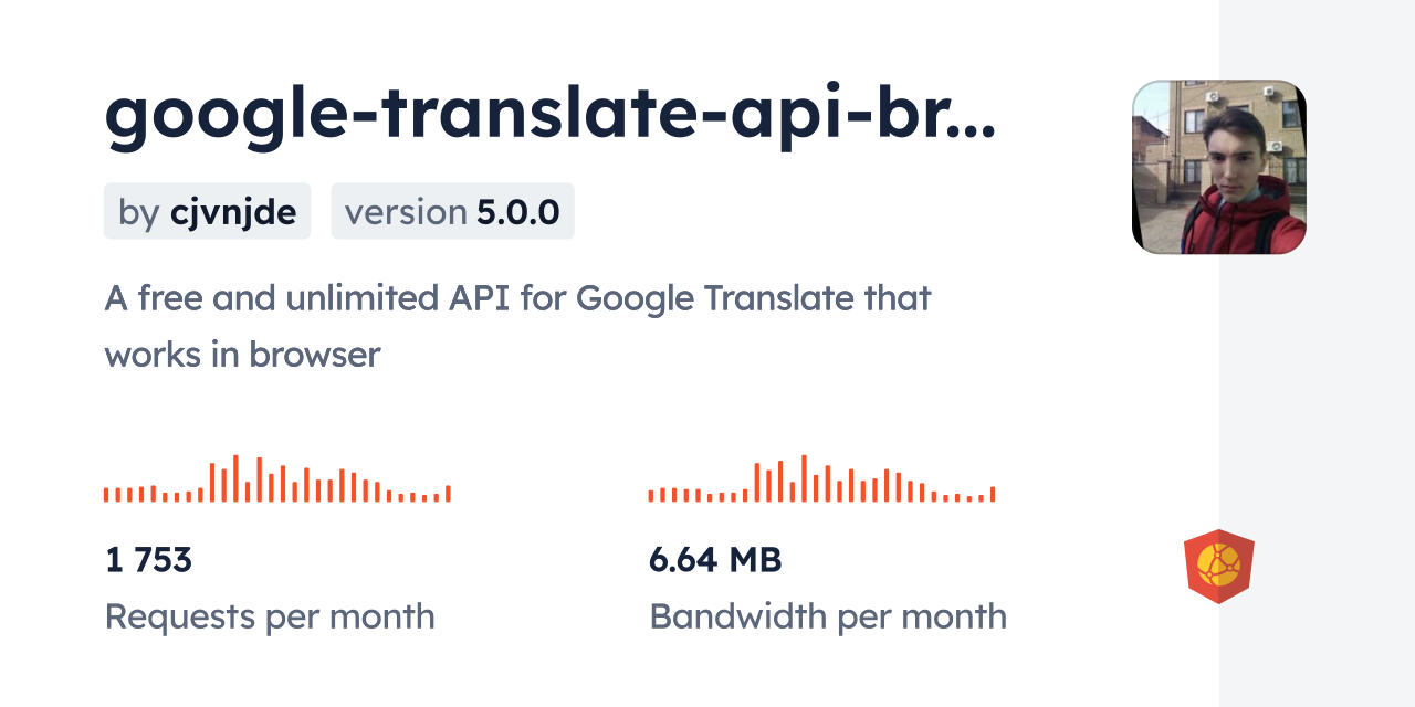 google-translate-api-browser CDN by jsDelivr - A CDN for npm and GitHub