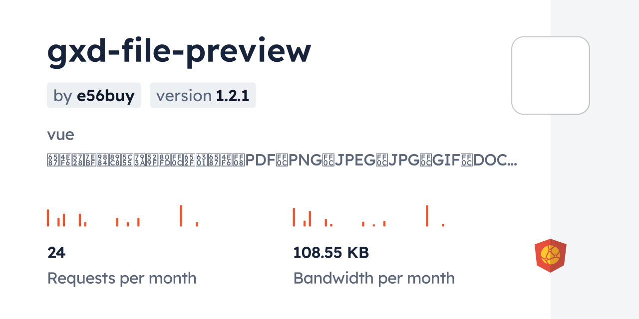 gxd-file-preview CDN by jsDelivr - A CDN for npm and GitHub