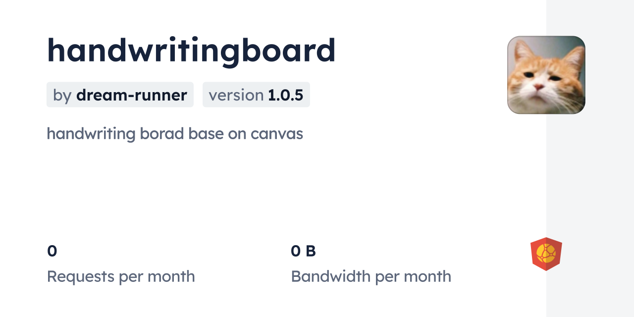 handwritingboard CDN by jsDelivr - A CDN for npm and GitHub
