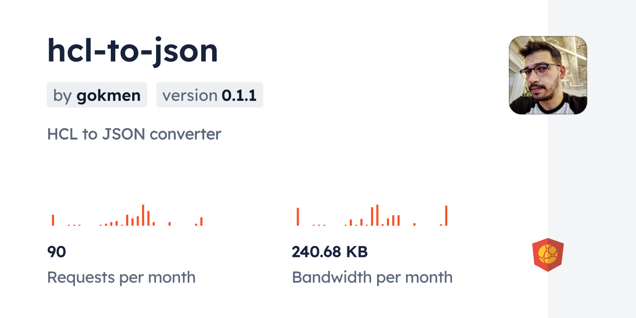hcl-to-json CDN by jsDelivr - A CDN for npm and GitHub