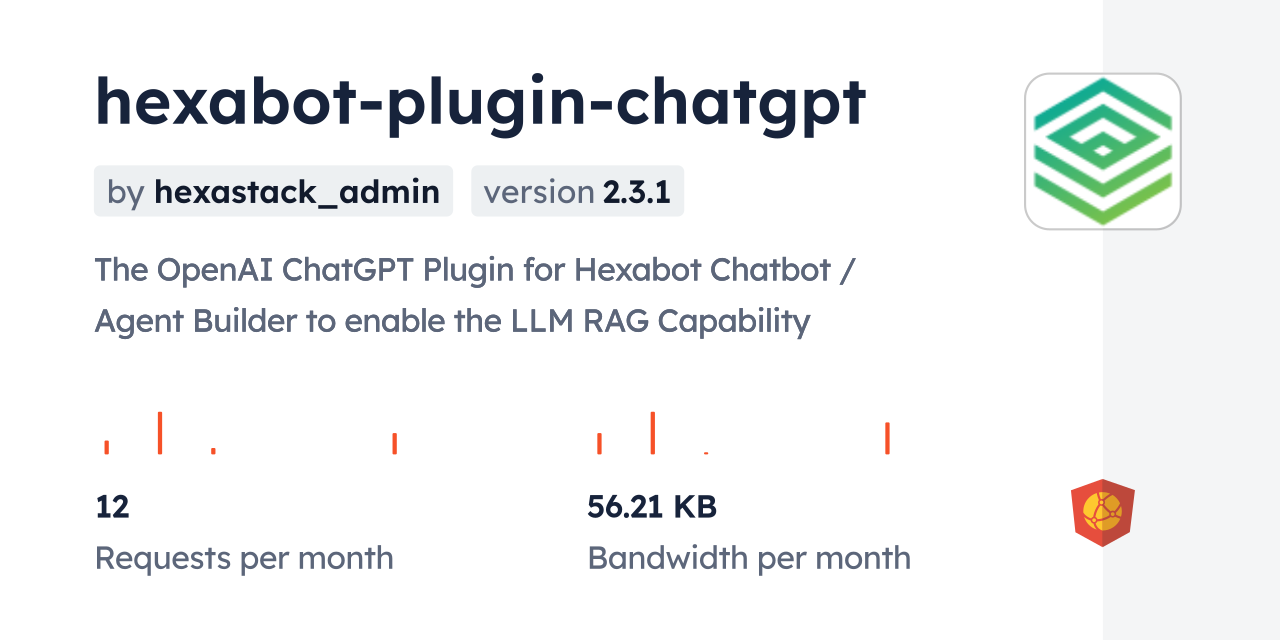 hexabot-plugin-chatgpt CDN by jsDelivr - A CDN for npm and GitHub